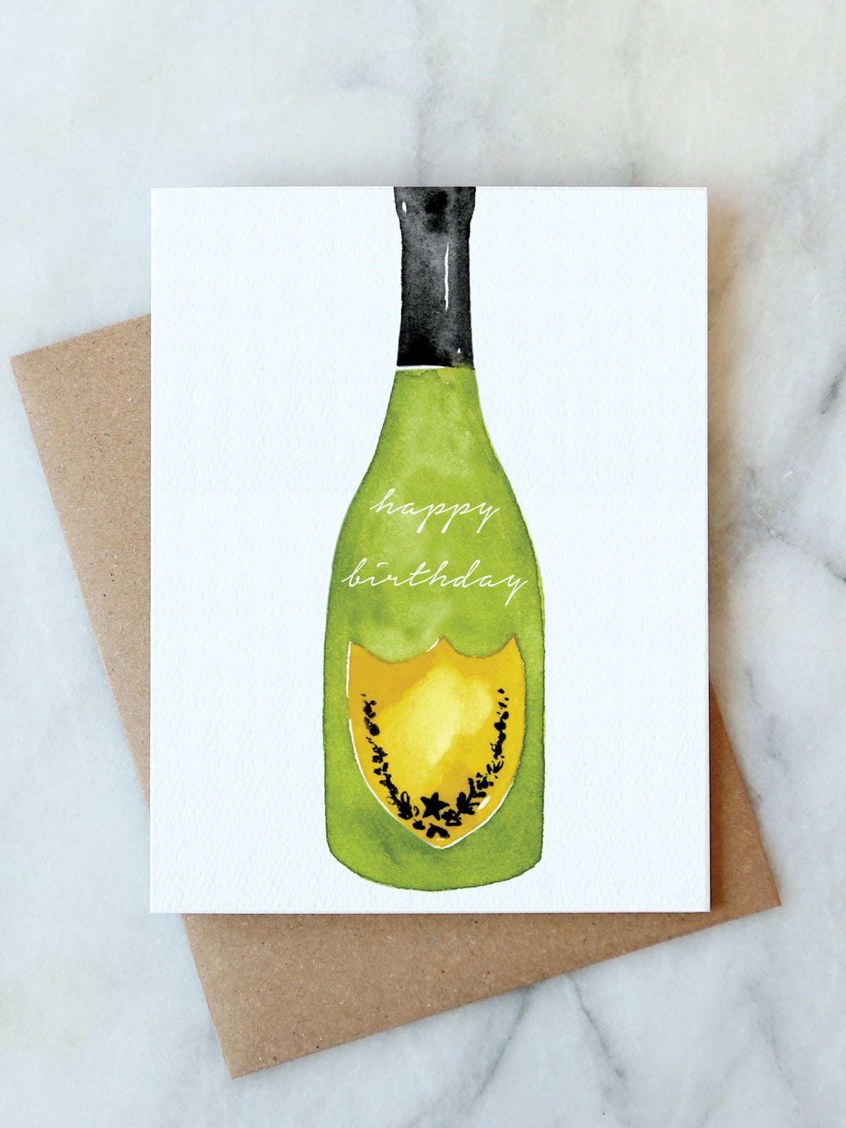 Champagne Birthday Card – virtu